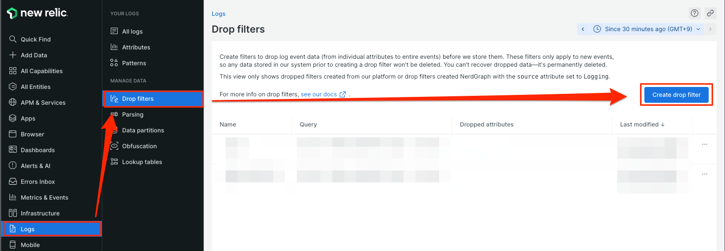 New Relic : Drop filter rules によるデータ量削減 - 株式会社X-Tech5